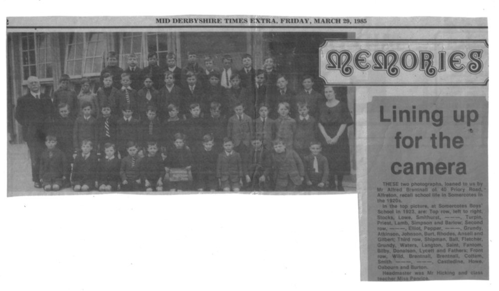 Somercotes Boys School | Photo On Somercotes Local History Society