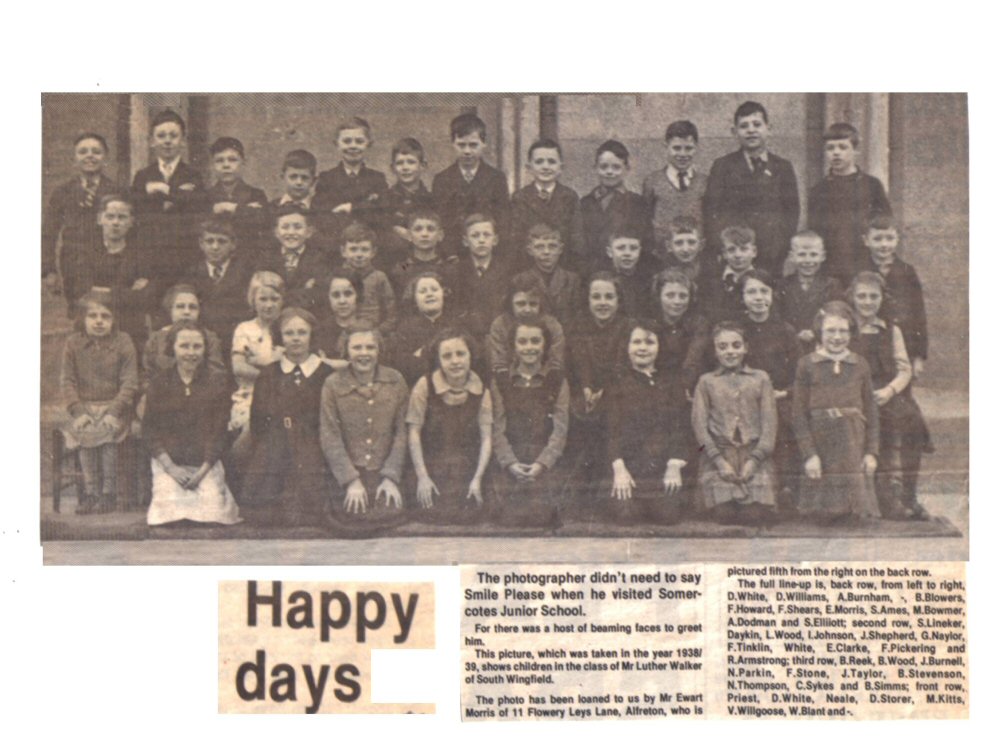 Somercotes School Newspaper Article | Photo On Somercotes Local History ...