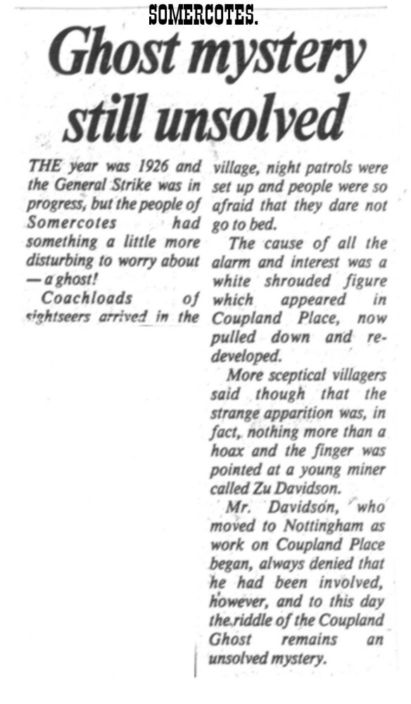 Somercotes Ghost Mystery Still Unsolved | Photo On Somercotes Local ...